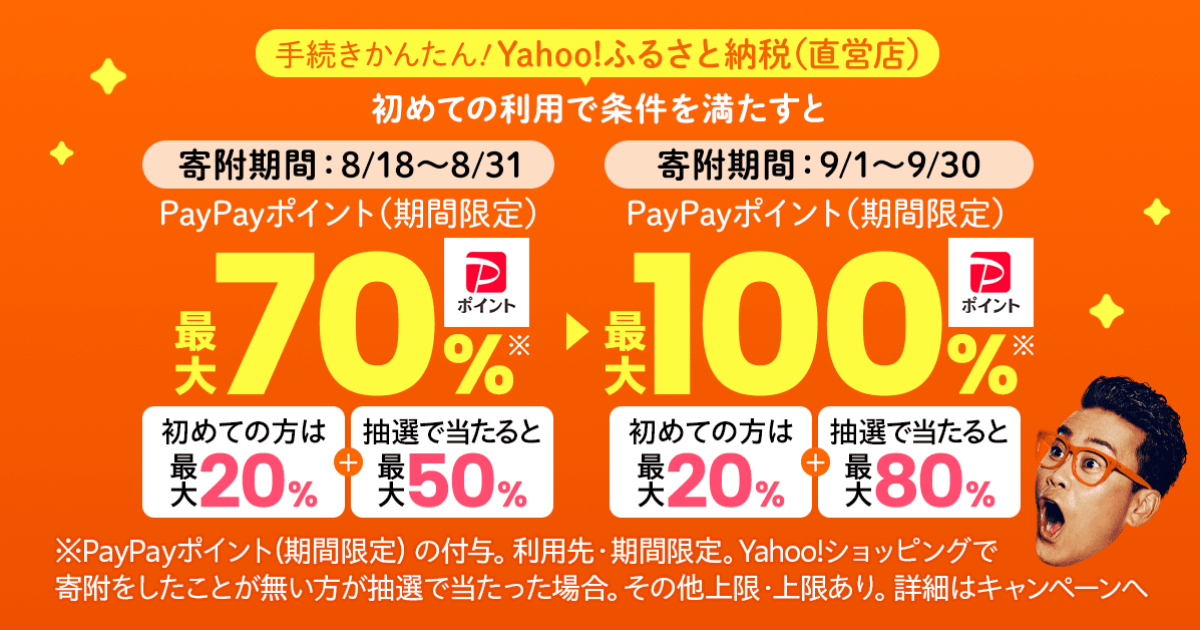 Yahoo!ふるさと納税（直営店）、初回利用でPayPayポイントが戻ってくるキャンペーンを実施|ECzine（イーシージン）